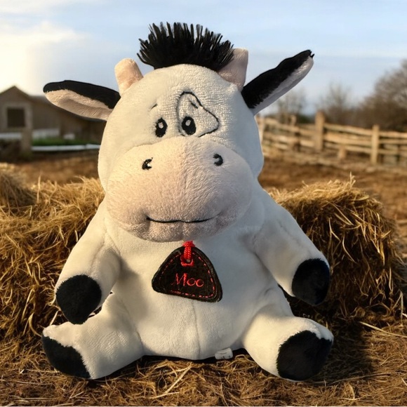 toy factory | Toys | Toy Factory Plush Moo Cow Black White Stuffed ...